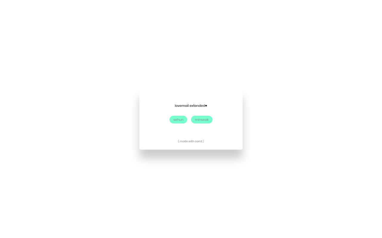 love mail extended